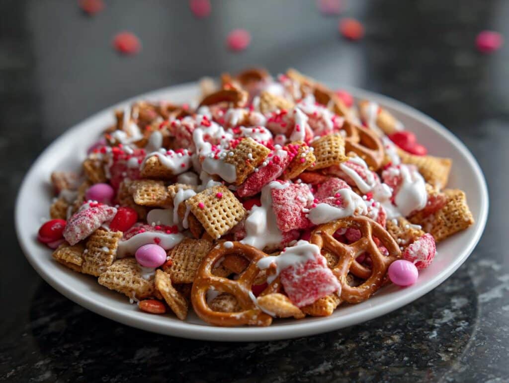 Crunch Snack Mix: 15-Minute Valentine’s Day Magic