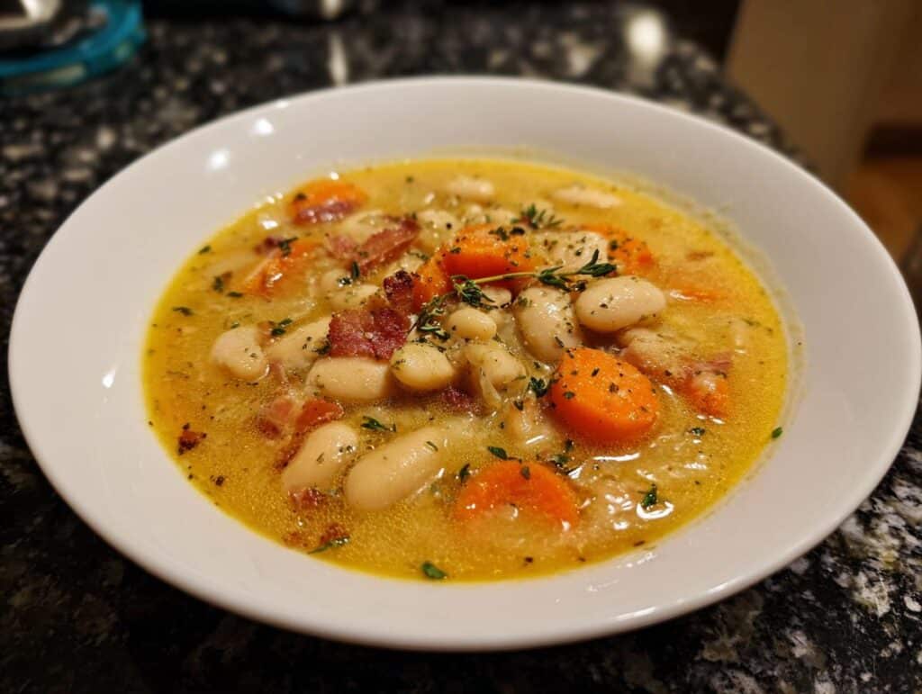 Protein-Packed White Bean Soup with 15g Protein Per Bowl